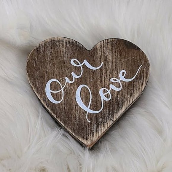 neiselsen | Wall Decor | Our Love Wooden Wedding Sign | Poshmark